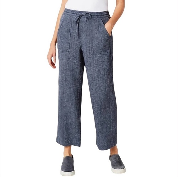 J. Jill | Pants & Jumpsuits | J Jill Pure Jill Linen Blend Crop Capri ...